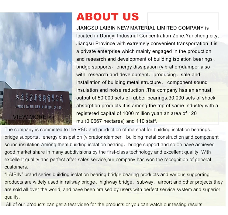 Fluid Viscous Damper Seismic Isolation Passed CE test with Standard of ...