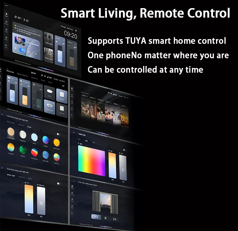 Tuya App Wifi Smart Home System Control Panel Touch Screen