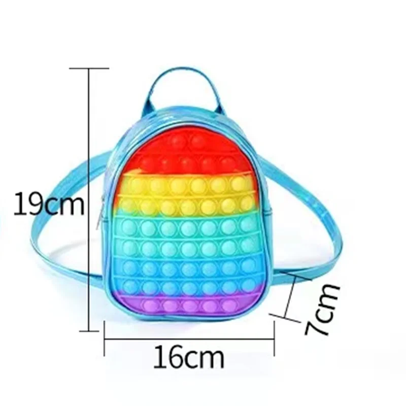Custom Pop It Kids Backpack Push Bubble School Bag for Girls Pressure ...