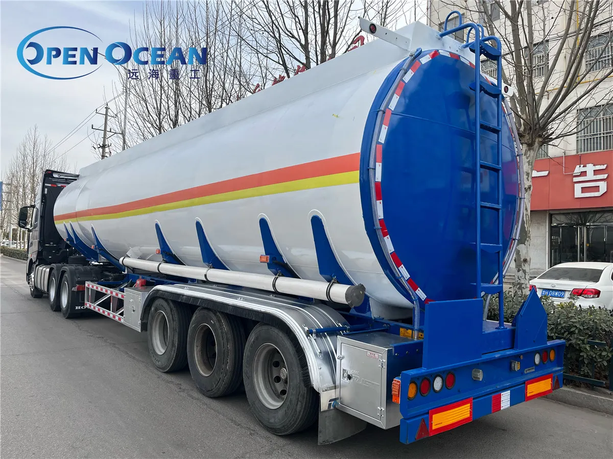 3 Axle Liquid 45000 50000 Liters Petrol Oil Tank Diesel Fuel Tanker ...