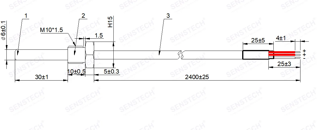 PT100 Sensor with BNC Connector - Precision Temperature Measurement