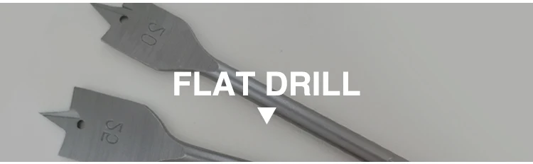 Fast Drilling Tri-point Self Feed Spade Flat Screw Tip Wood Core Drill ...