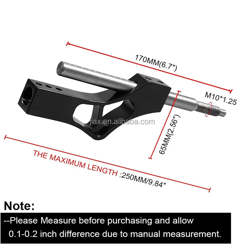Adjustable Height JDM Shift Knob Lever Extension Customizable Logo Car ...