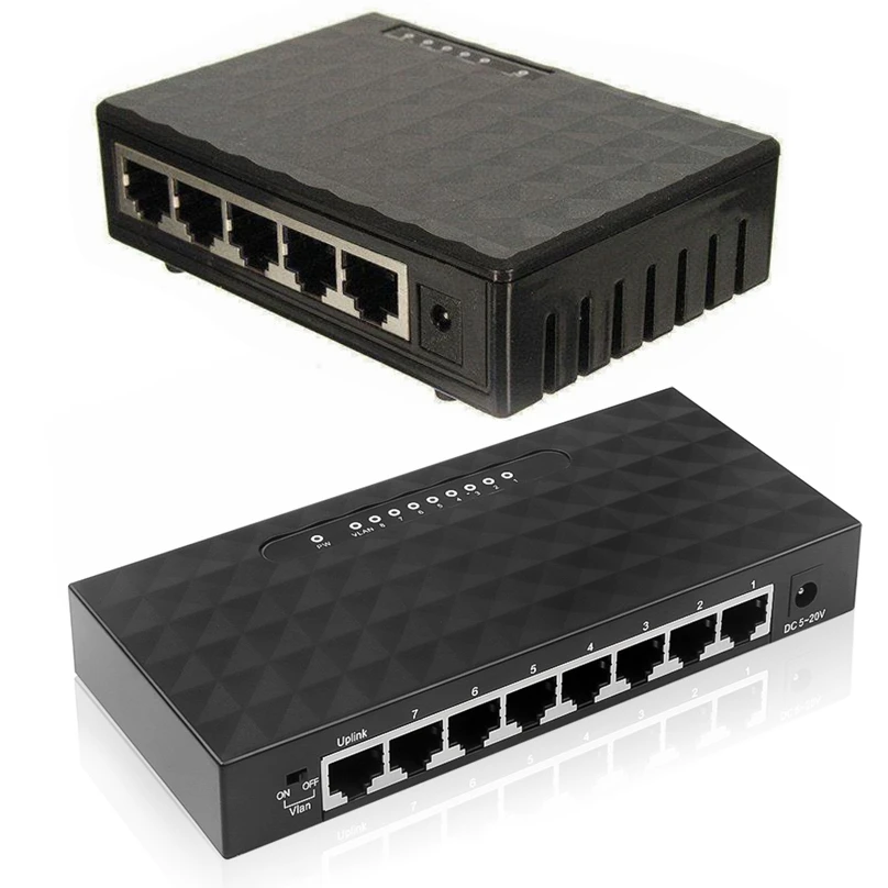 8 5 Ports Desktop Gigabit Ethernet Switch 8 5 Port 10/100/1000mbps ...