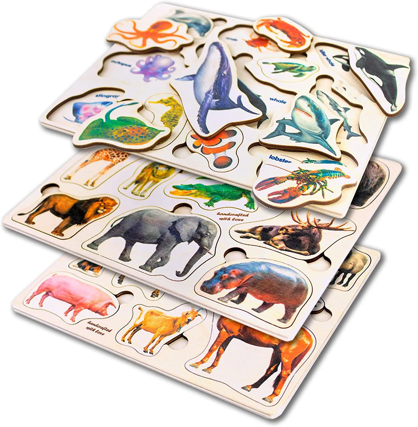 Zoo Animals Toys Sea Jigsaw Puzzles 3d Intelligence Kids Toy - Buy Sea ...