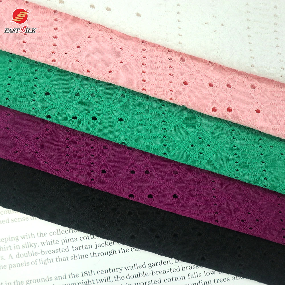 Shop Our New Arrival Jacquard Knitting Punch Hole Fabric