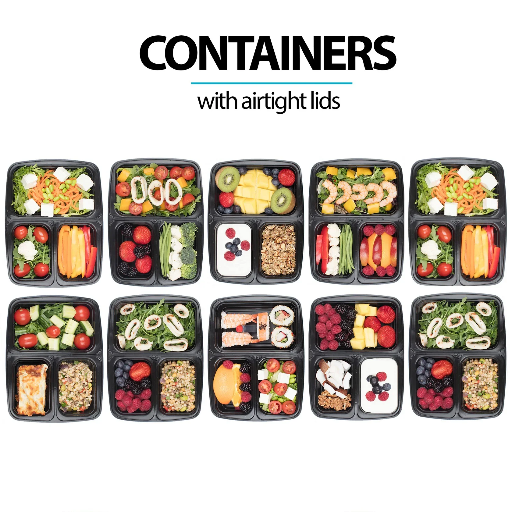 2025 New Design Wholesale Lunch Boxes Stackable Food Storage Container ...