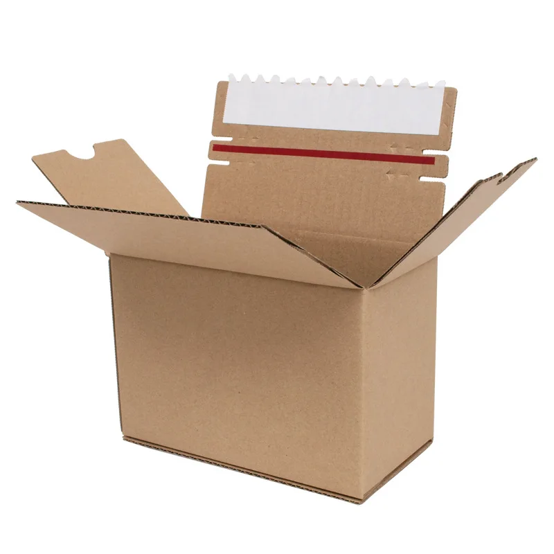 Custom Corrugated Cardboard Paper Packaging Tear Strip Printed Self ...