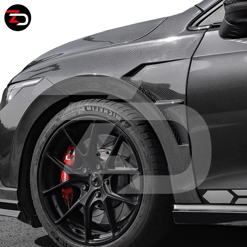 High Fitment ST Style Carbon Fiber Front Fender Kit for Golf 8 GTI