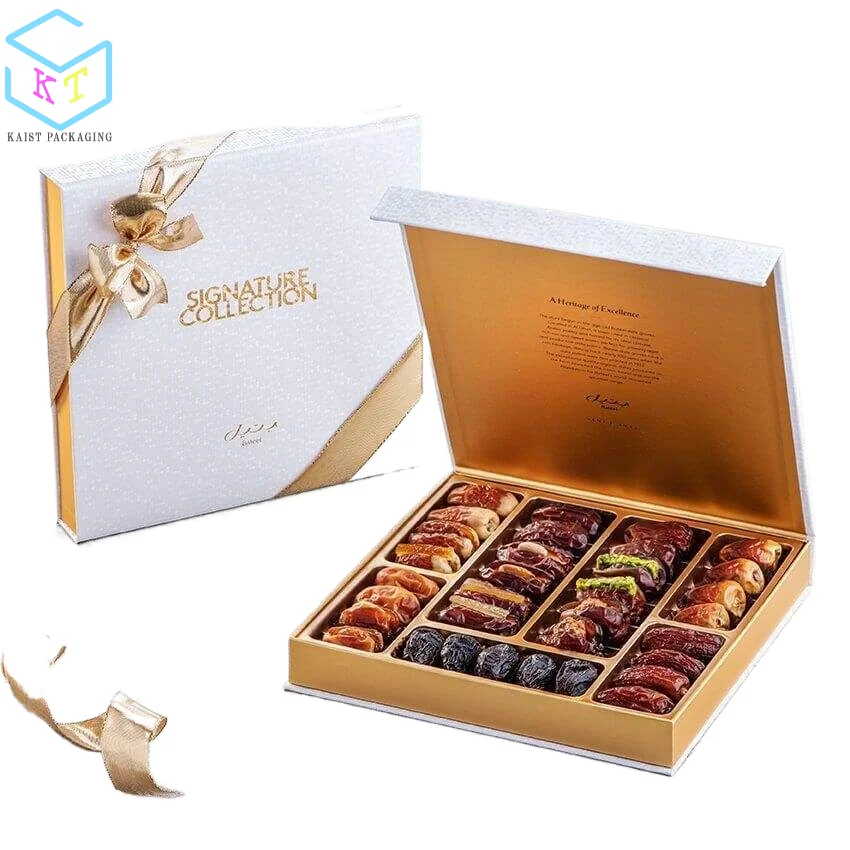 Metallic Ramadan Eid Sweets Chocolate Gift Box For Muslim Dates ...