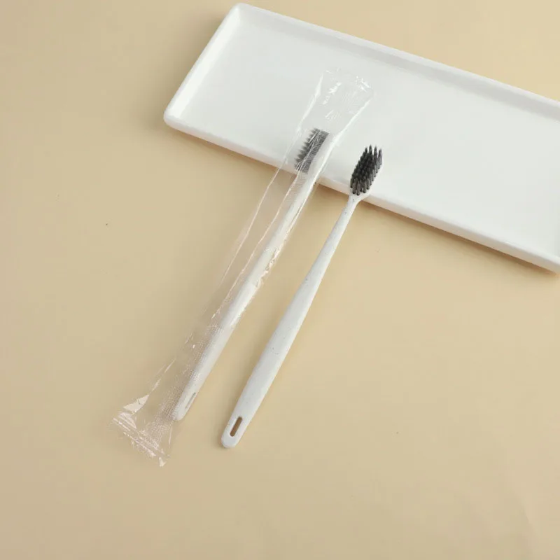Portable Hotel Amenities Disposable Hotel Straw Toothbrush Set Hotel ...