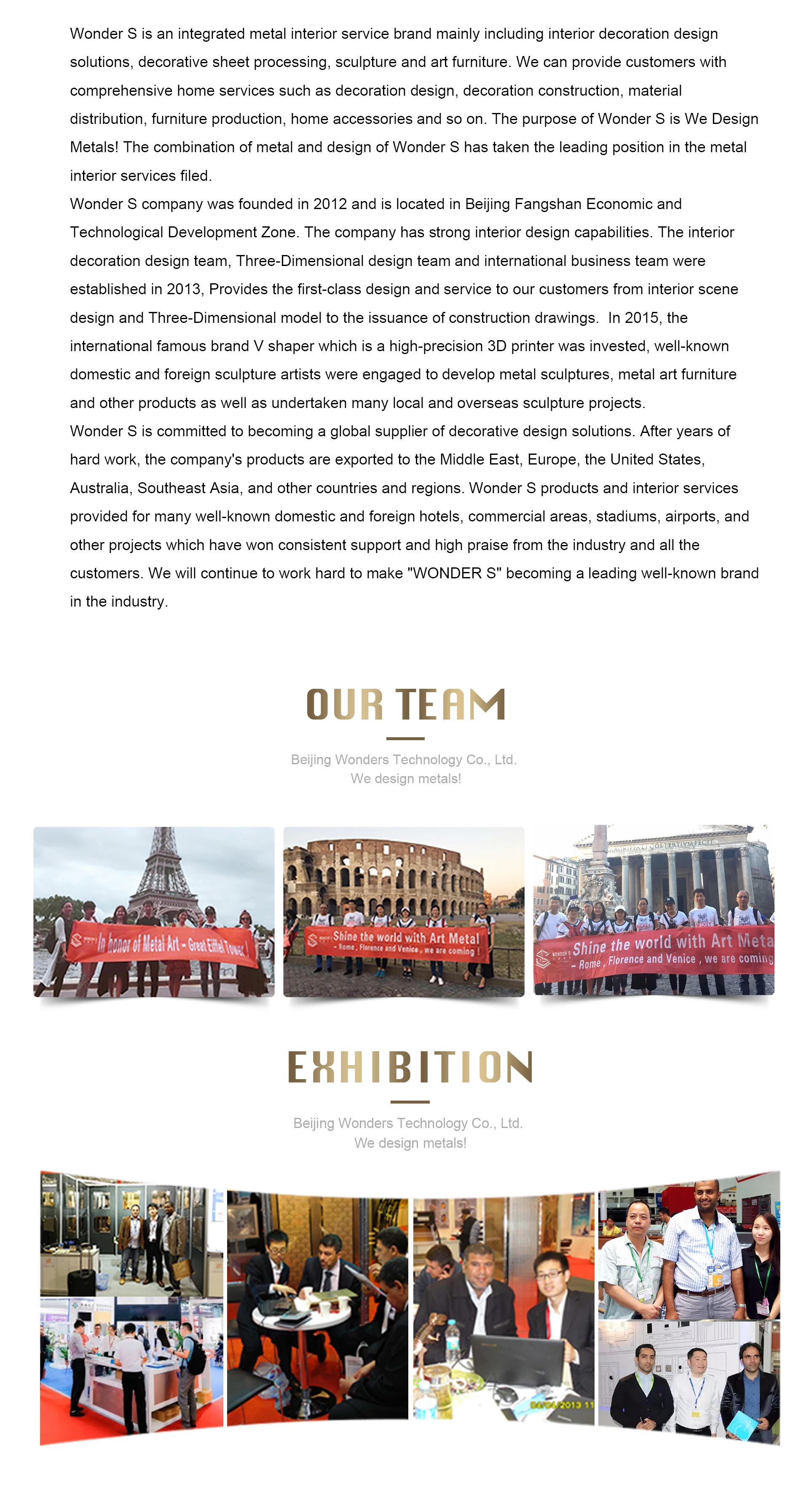 WONDECOR Garden Sculpture - Modern Stainless Steel Art