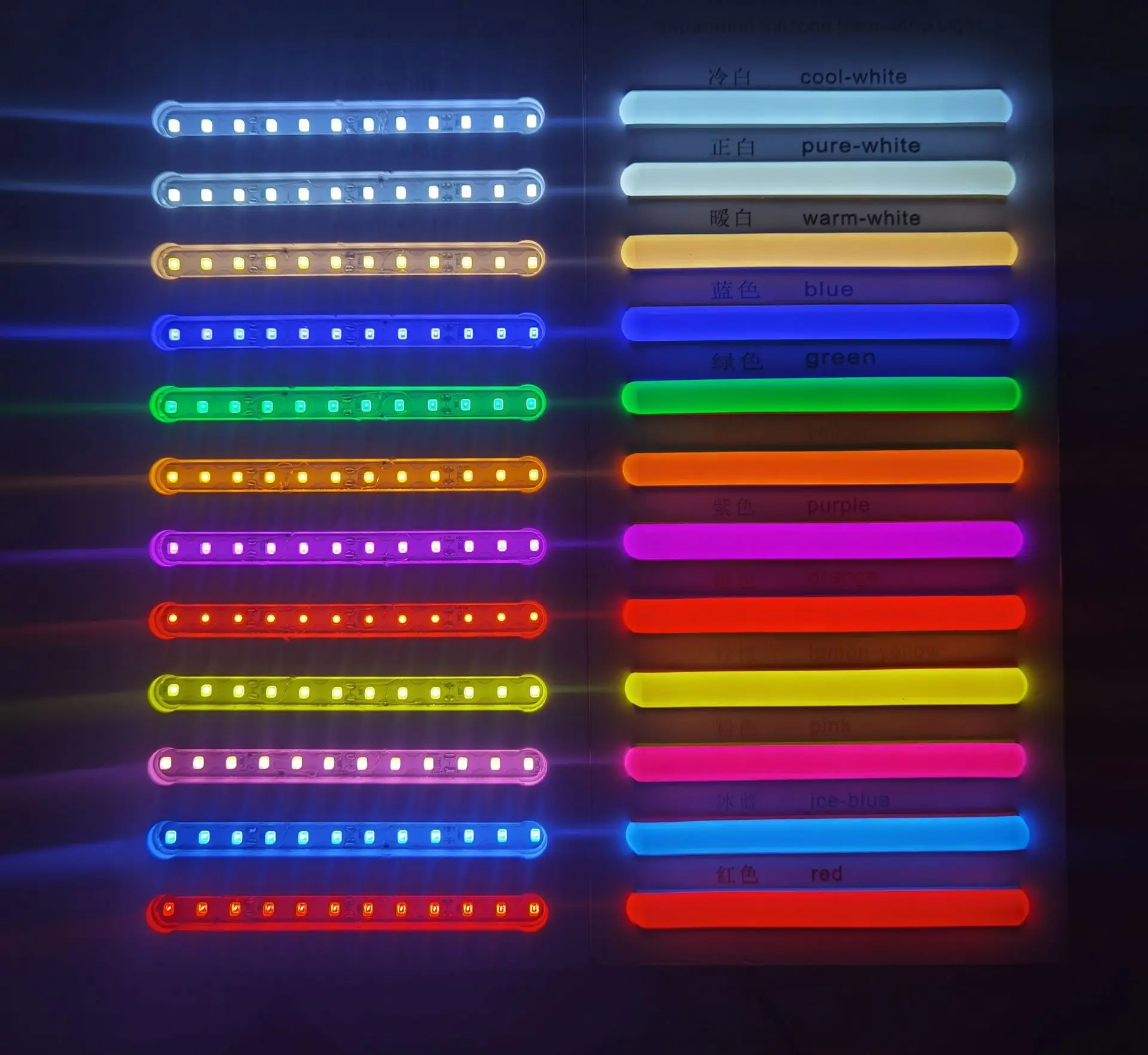 Neon Tubing 6mm 8mm 12mm IP67 Rated Separated Silicone LED Neon Tube ...