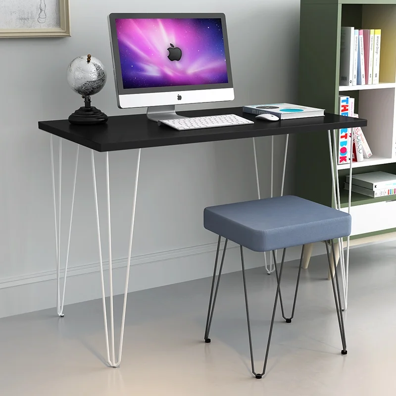 Simple Study Desk Mdf Board Computer Table American Industrial Design ...
