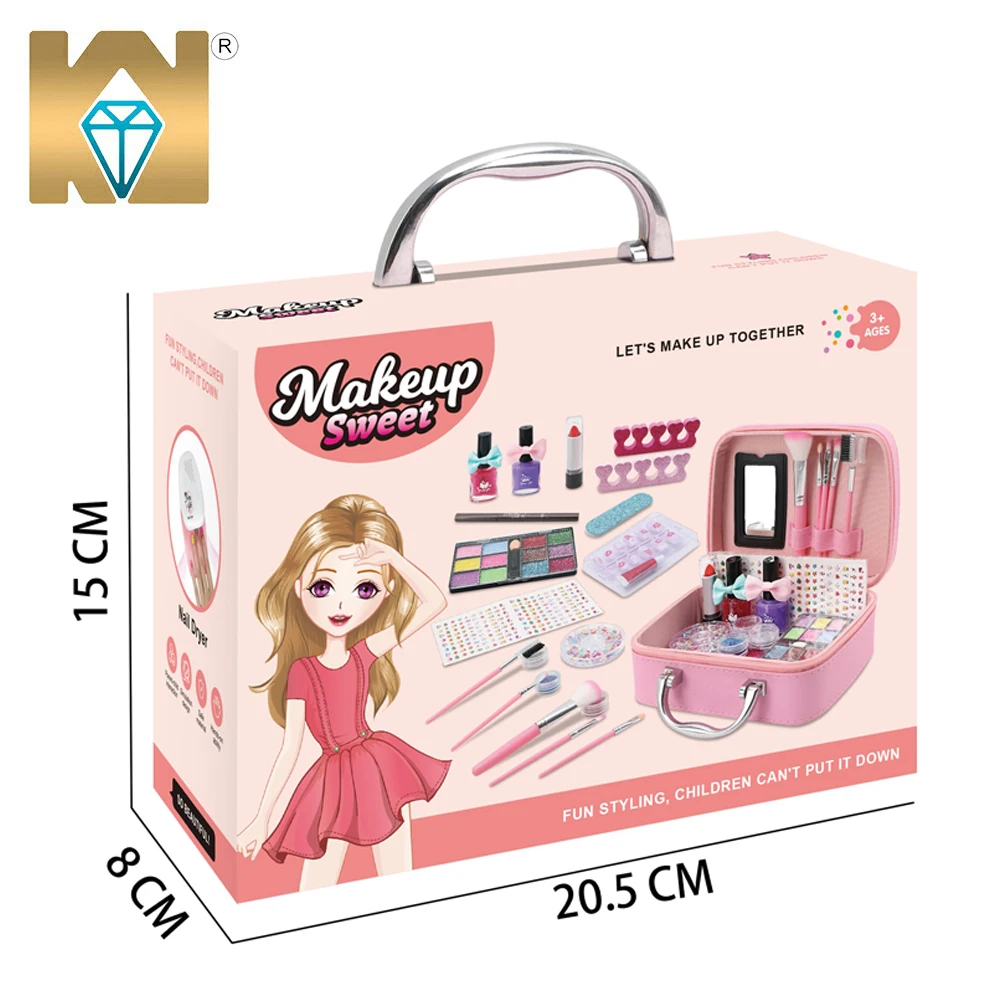 Cosmetics Girls Beauty Set Toy Fancy Plastic Makeup Purse Kids Make Up ...