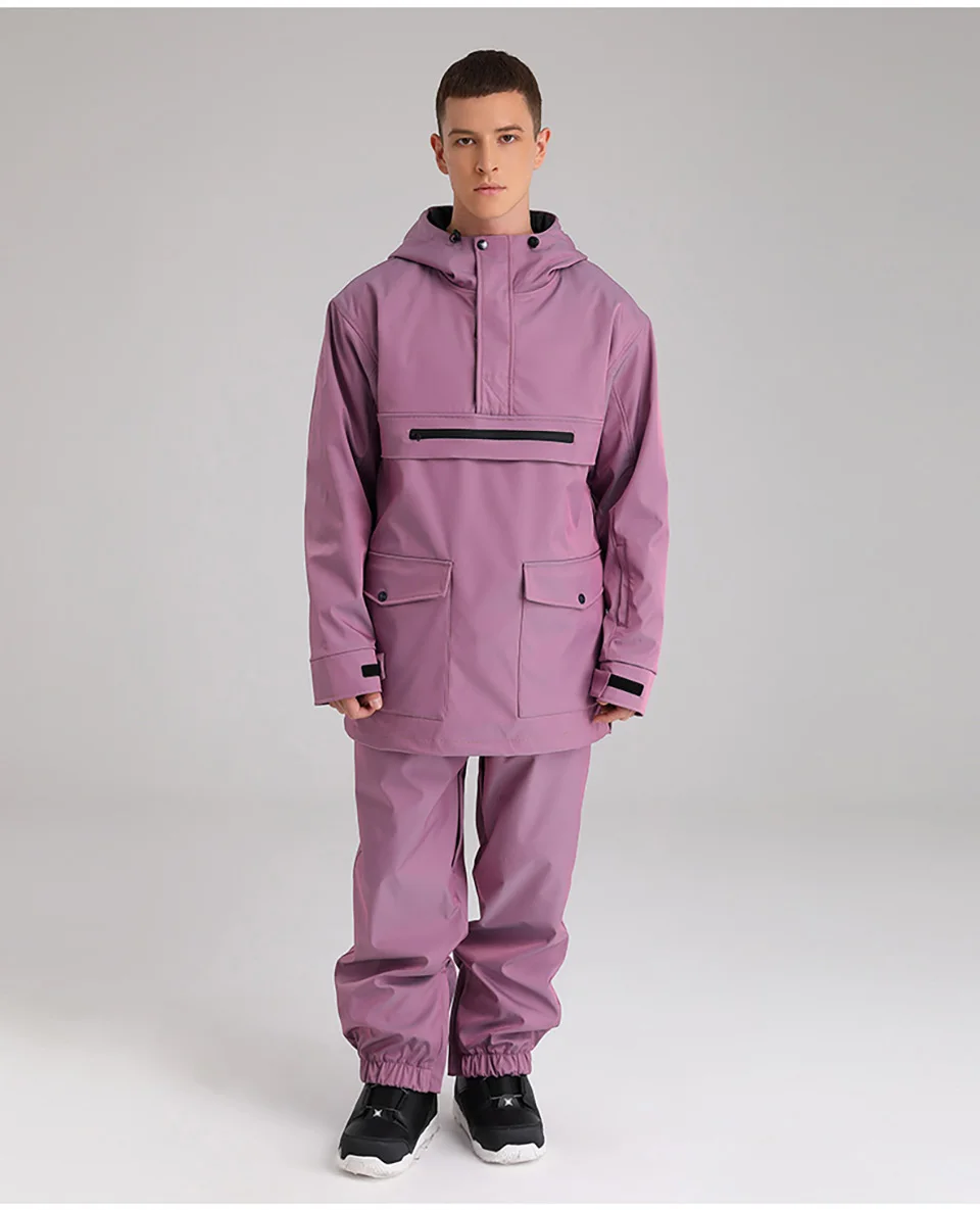 Reflective Ski Suit Men Women Winter Warm Windproof Waterproof ...