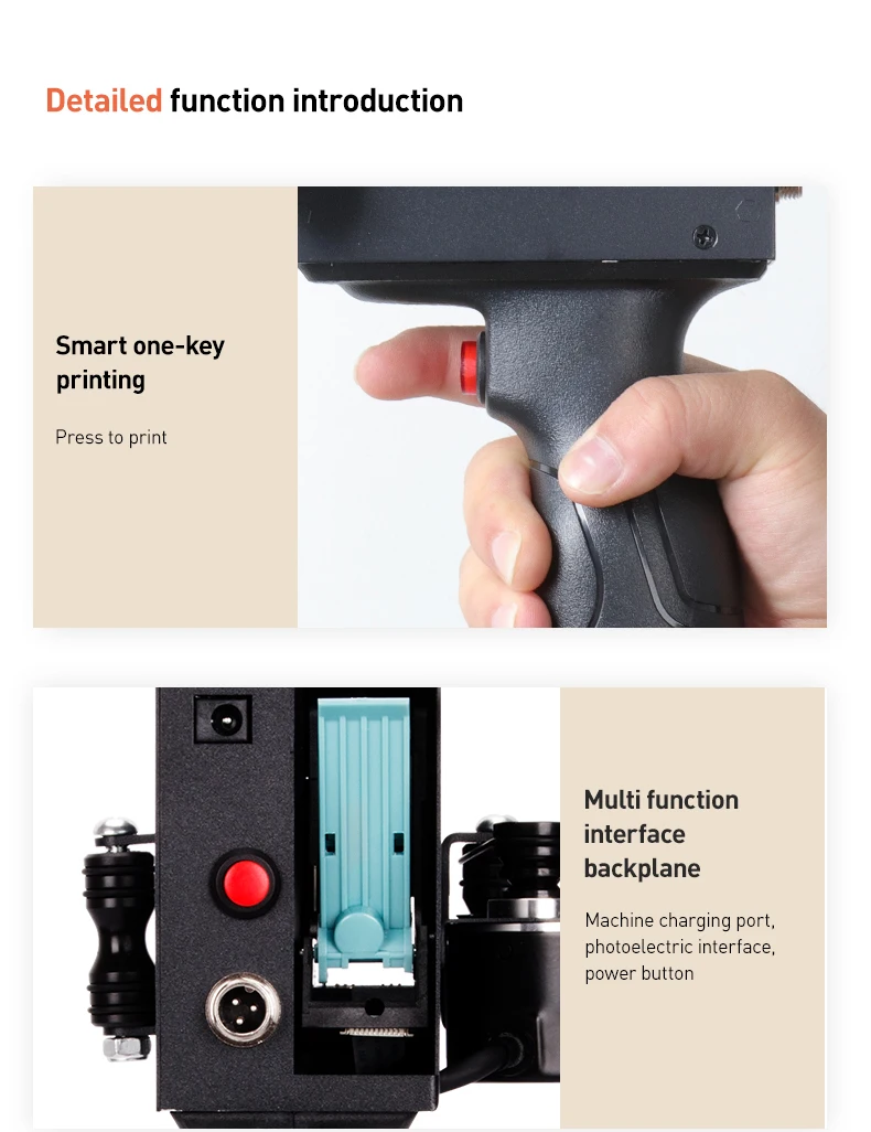 JIANENG Thermal Handheld Inkjet Printer Hand Jet Printer Bottle for ...