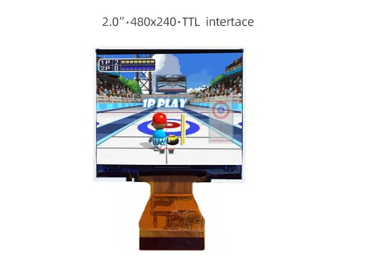 2 Inch TFT LCD Display - 480x240 RGB 8-Bit LCD Panel