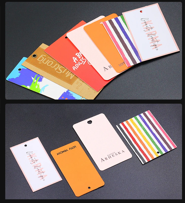 Custom Shape Brand Logo Hang Tag New Design Kids Clothing Hang Tag Sock ...