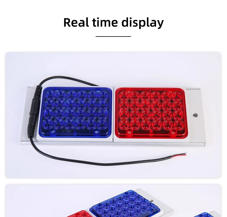 Trafficled Red And Blue Explosive Flashing Lights,Guardrail Warning ...