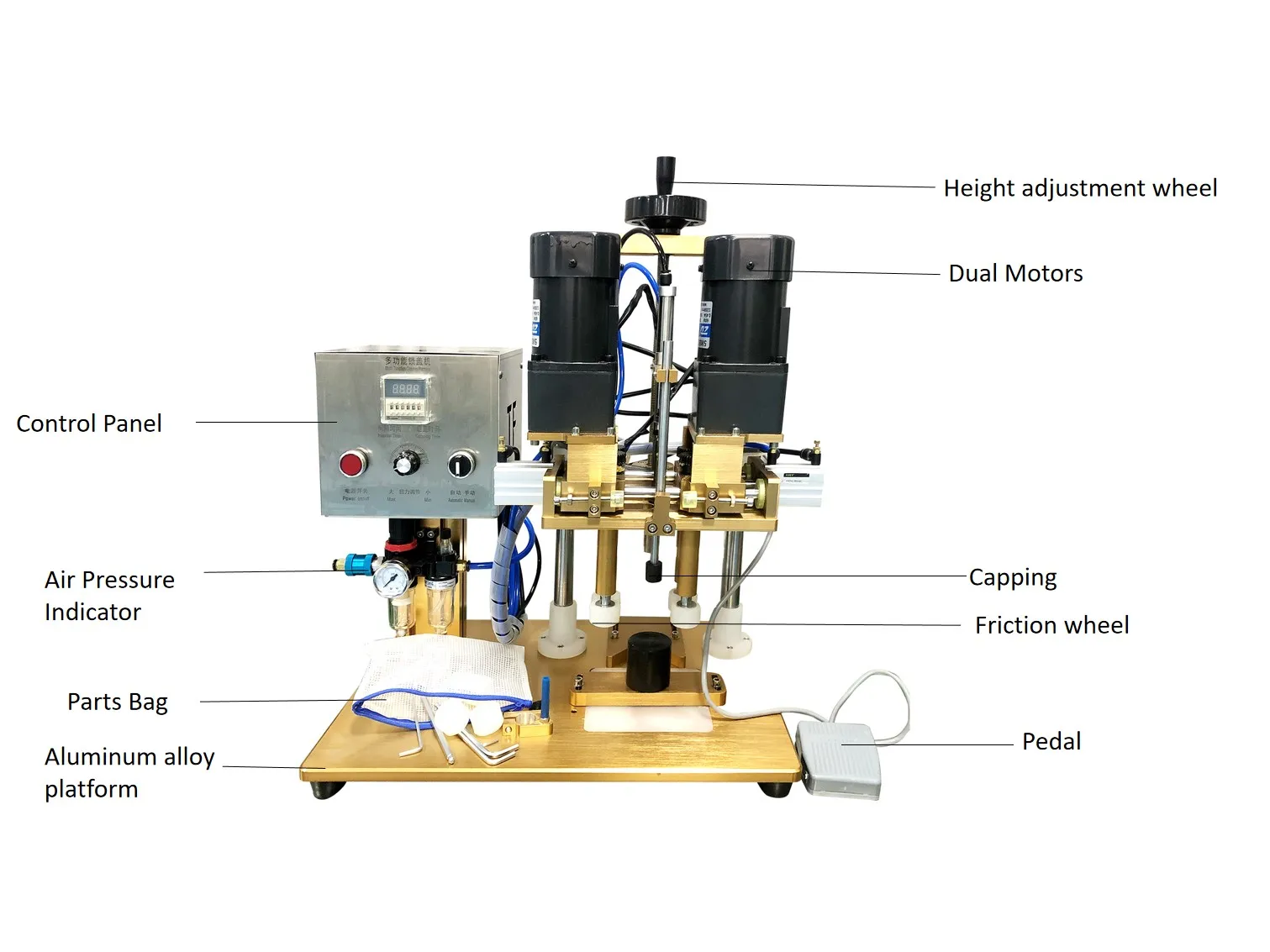 Dropper Capping Screw Cap Machine Desktop Lid Cover Closing Locking ...