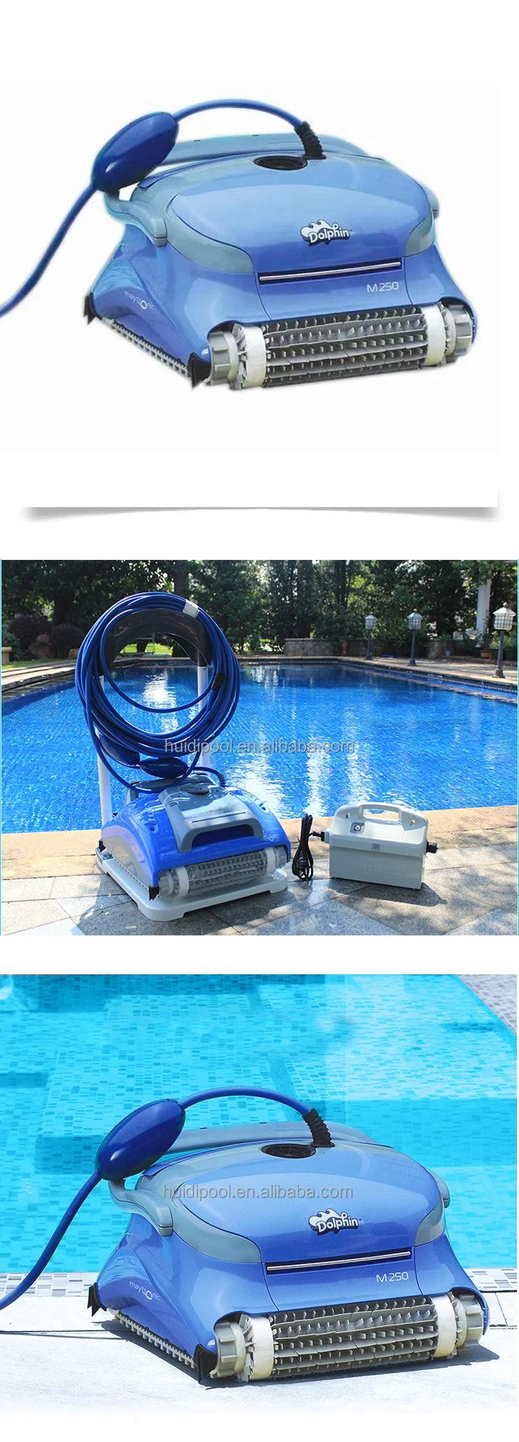 Swimming Pool Automatic Sewage Suction Machine M200/M250 Pool Cleaning Equipment Robot Pool ...