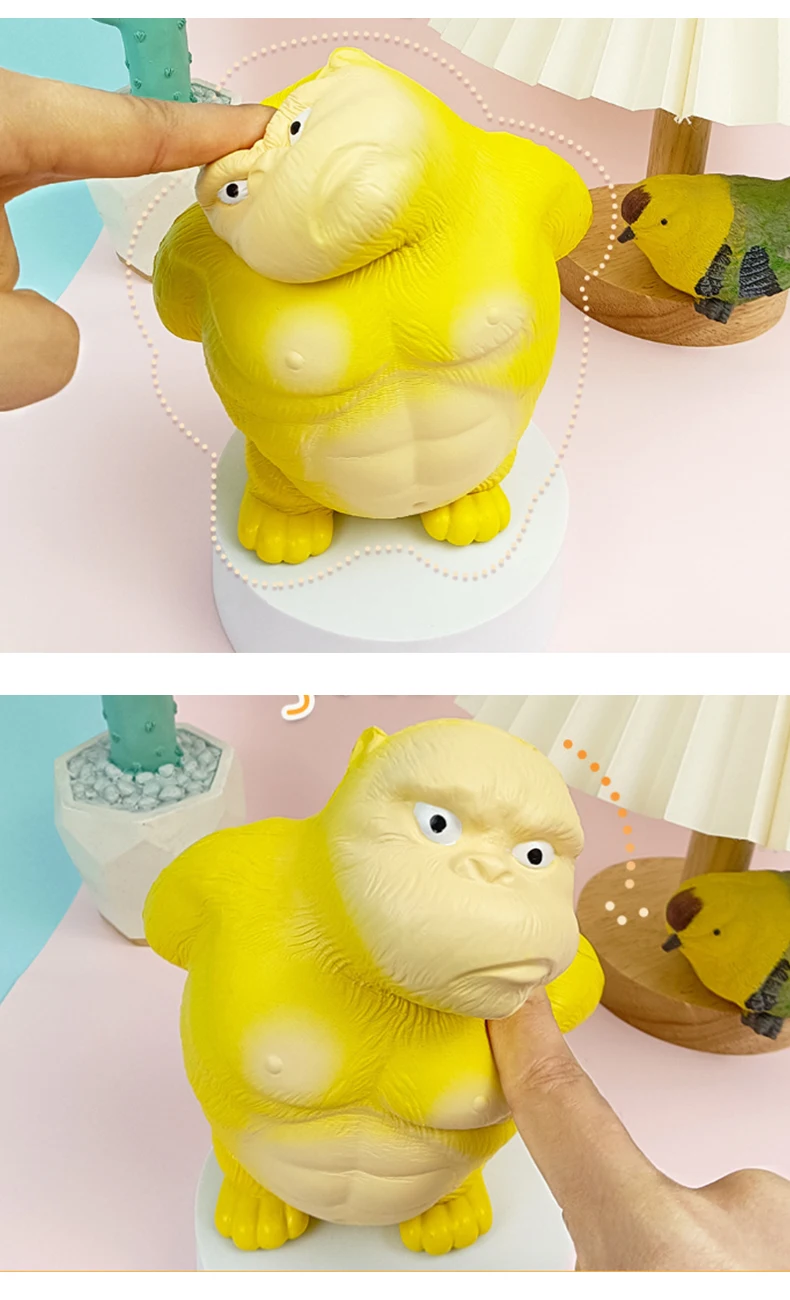 Tiktok Fall down Stretchy Chubby Figure Monkey Piggy Squeeze Toy