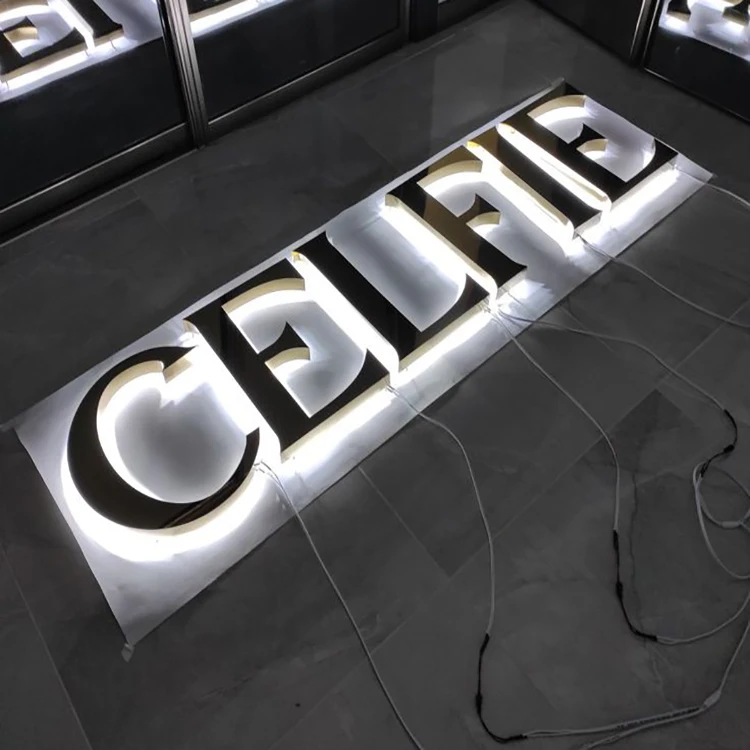 Waterproof Logo Illuminated Signs Metal Backlit Led Letter Led Channel ...