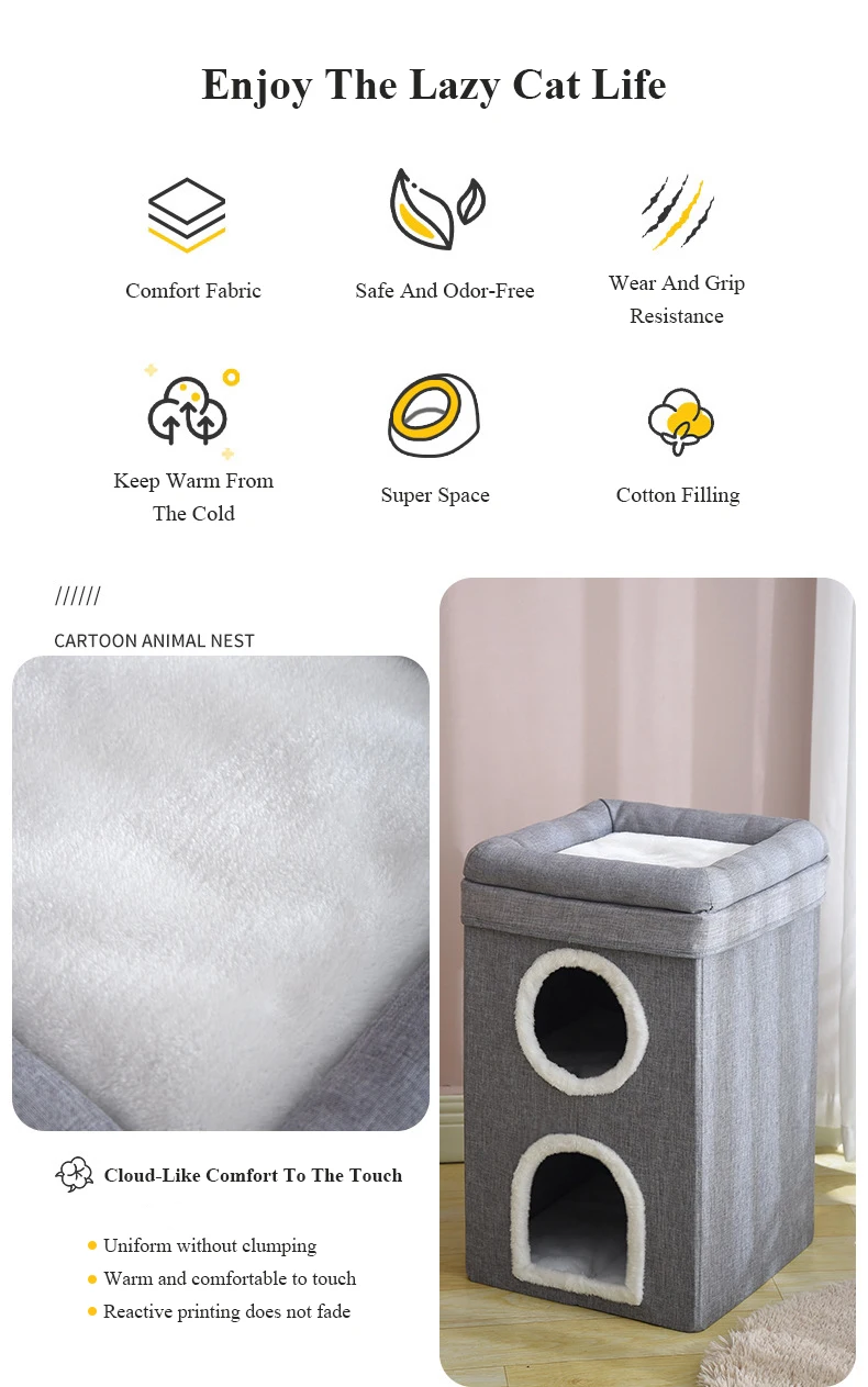 Foldable Luxury Cottages - Modern Window Plush Mat Side