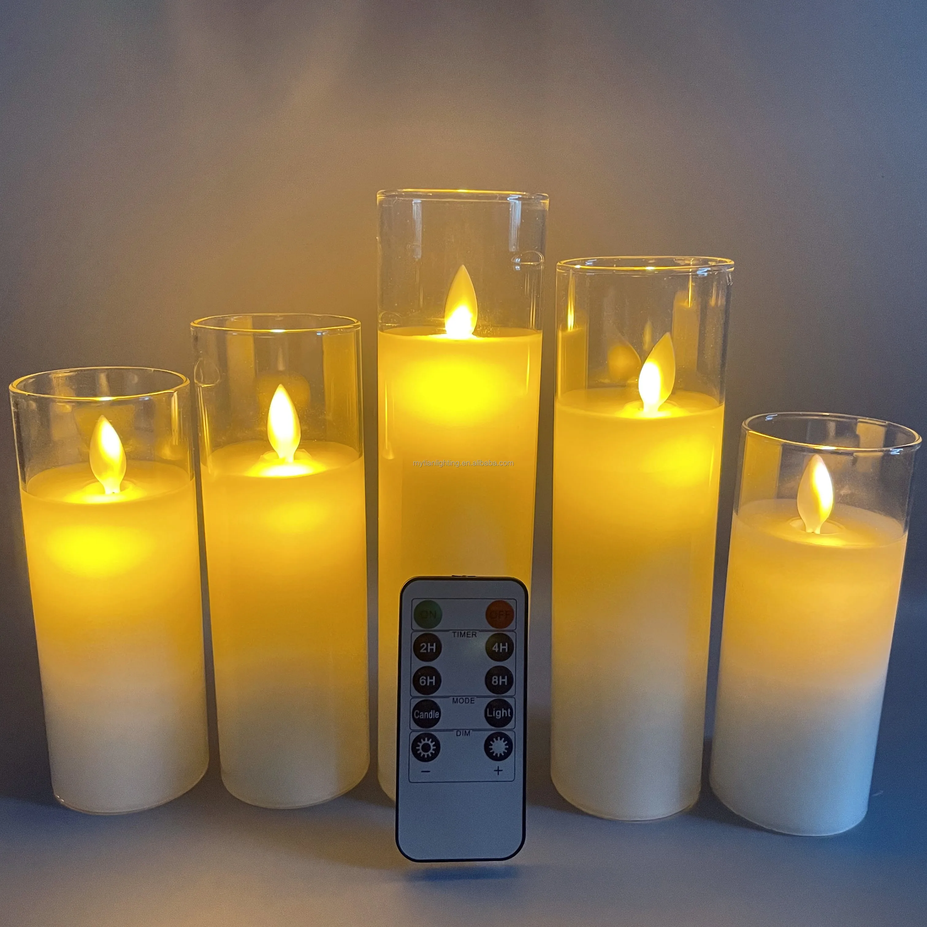 Wholesale Led Candles With Remote Control Set Of 5 High Real Wax ...
