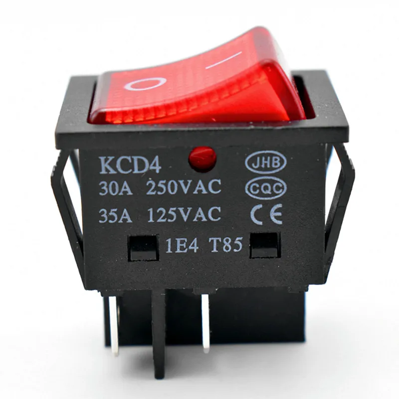 Kcd4 Rocker Switch Led Panel Button 35 30 Amp 250vac 1e4 T85 Switch ...