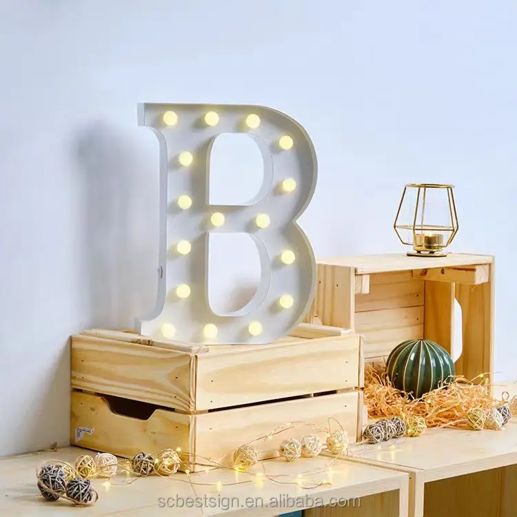22cm Small Marquee Letter Battery Operated Led Light Up Letter Wedding ...
