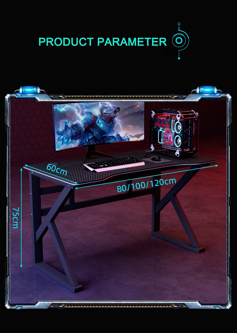 E-sport Racing Style Gamer Table PC Computer Desktop Gaming Tables ...