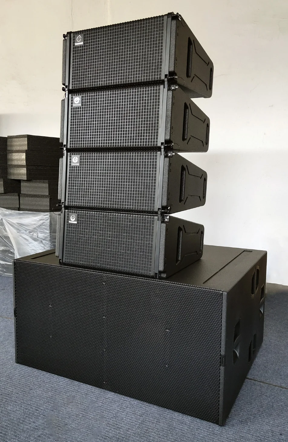 2x10" Active Sound System Big Power Line Array Speaker For Outdoor ...