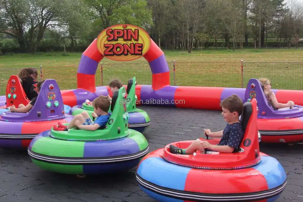 PVC Thick Amusement Park Inflatable Bumper Car Track Race Car Tracks ...