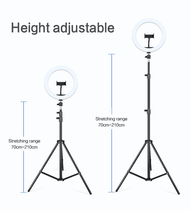 Kinscoter 10 Inch RGB LED Ring Light - Versatile Video Lighting