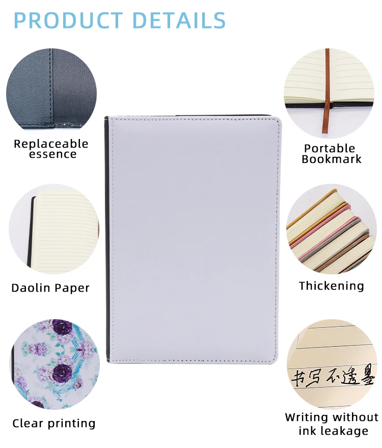 Sublimation Leather Journal Blanks - Customizable Notebooks