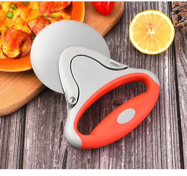 Stainless Steel Circular Roller Pizza Wheel Cutter Folding Cutter Multi ...