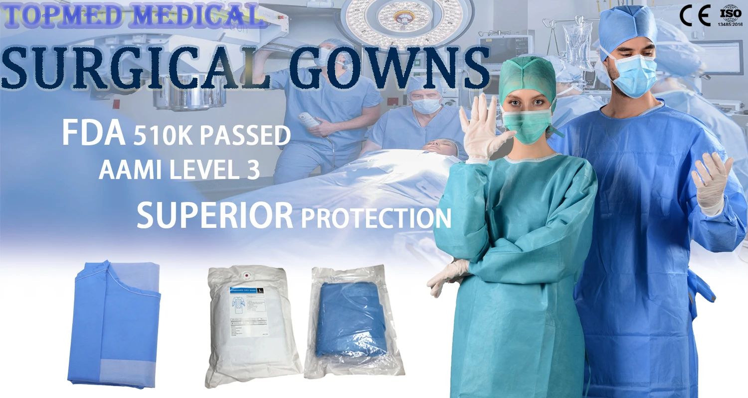 Sergical Gowns Hospital Blue Non Sterile Aami Level 3 Isolation Sms ...