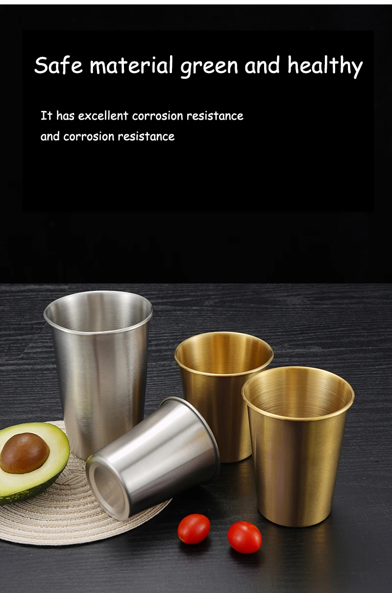 304 Stainless Steel Mug Custom Coffee Mug Commercial Single-layer Water ...