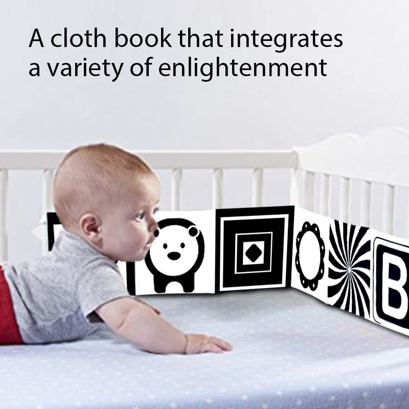 Black and White High Contrast Baby Sensory Visual Toys