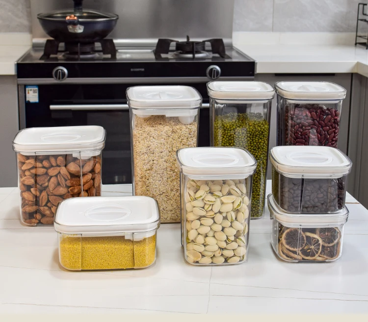 Transparent Storage Tank Refrigerator Dry Bulk Food Preservation Box ...