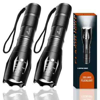 1200-5000 Lumen Flashlight Hand Led Torch Flash Light Outdoor 1200 ...