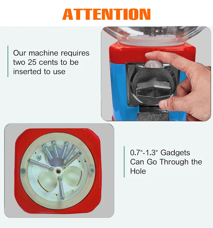 ZENJET Candy Vending Machine Chewing Gumball Vending Machine for ...