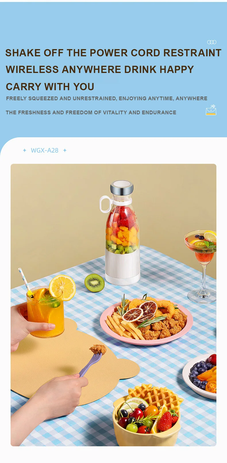 Home Fruit Small Charging Student Dormitory Mini Fried Juice ...