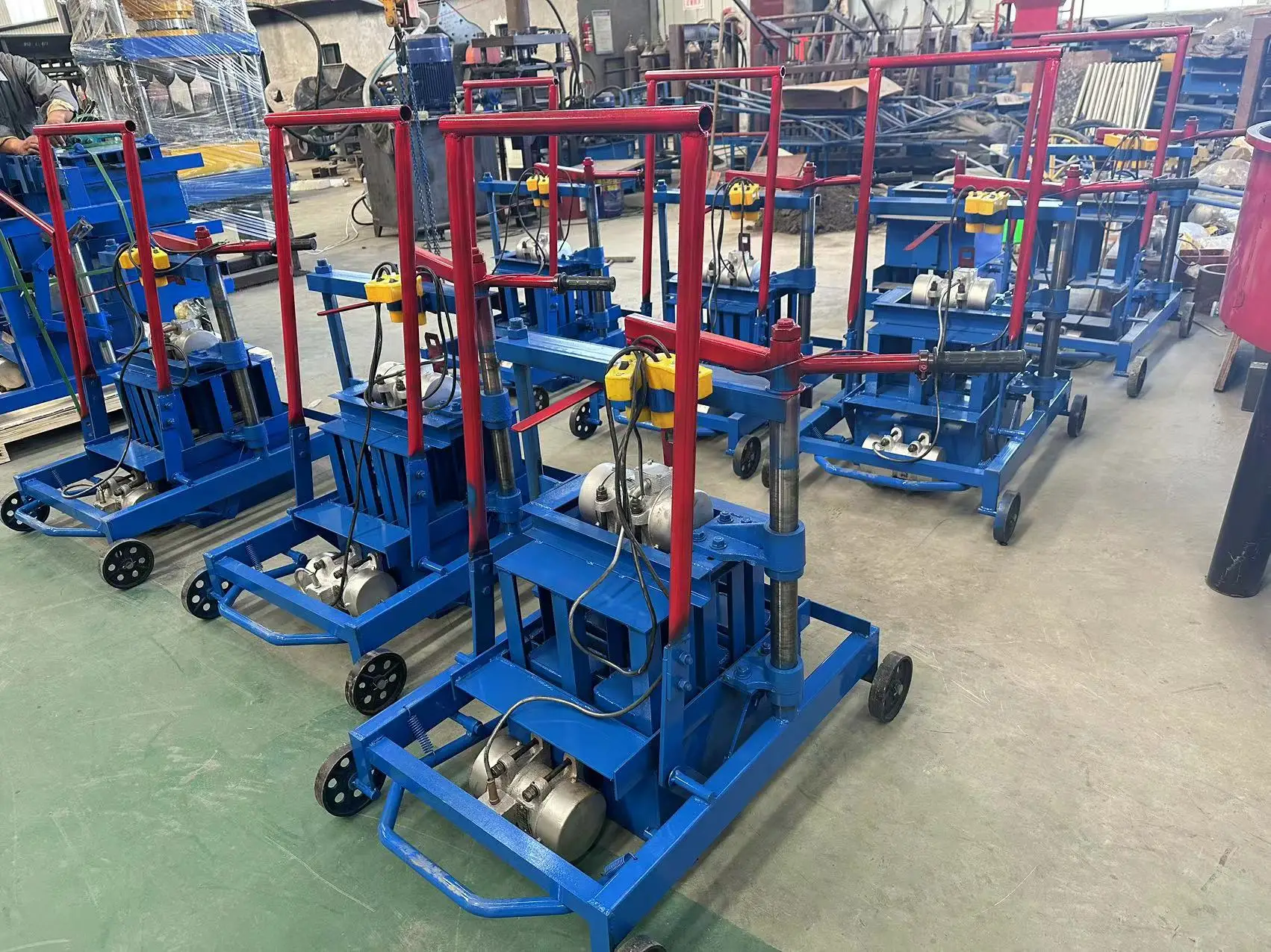 Wanjun 2-45 Mobile Brick Making Machine Brick Making Machinery Cement ...