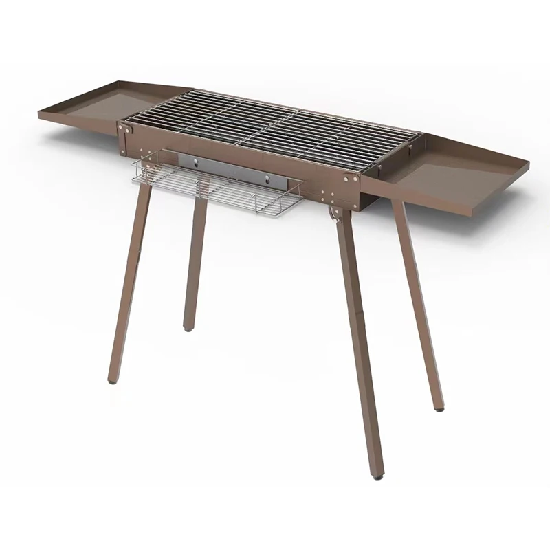 Wilderness Camping Bbq Charcoal Barbecue Grill Household Convenient ...