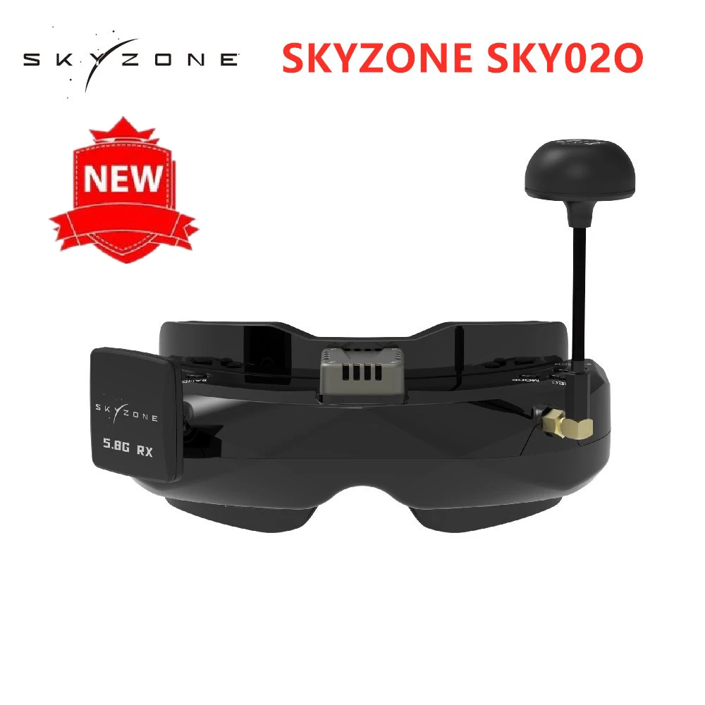 SKYZONE SKY02O FPV Goggles 600x400 OLED 5.8G SteadyView Diversity RX HeadTracker DVR HDMI AVIN OUT for RC Racing Drone Alibaba