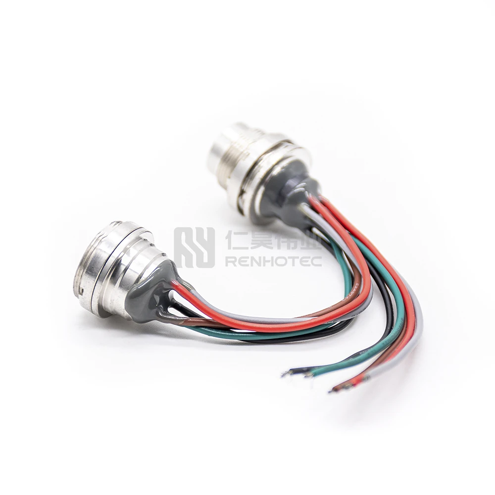 C091 M16 Din 5pin Cable Connector Binder Ip68 Bulkhead Waterproof ...