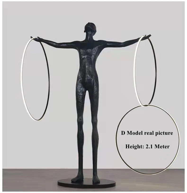 Statue Character Floor Lamp - Art DECO for Modern Homes